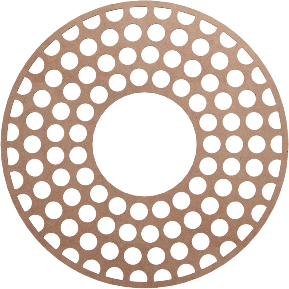 32"OD x 11 5/8"ID x 1/4"T Fink Wood Fretwork Pierced Ceiling Medallion ...