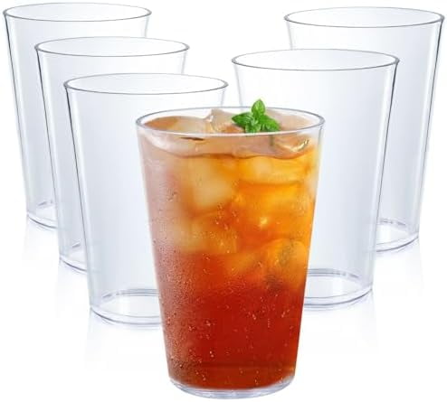 32 OZ Large Plastic Cups Reusable，Shatterproof Drinking Glasses ...