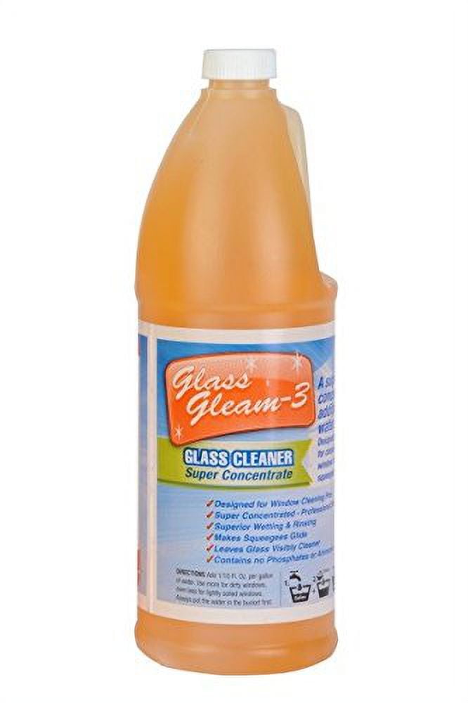 32 Oz. (1 Quart) Glass Gleam-3 Super Concentrated Window Cleaning ...