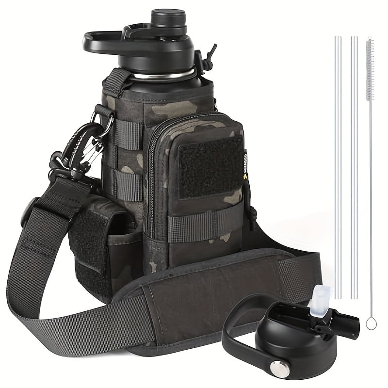 32 Oz Insulated Water Bottle - Stainless Steel Tactical Flask With ...