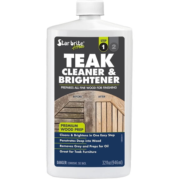 Star Brite Teak Cleaner and Brightener, Removes Stains and Oils ...