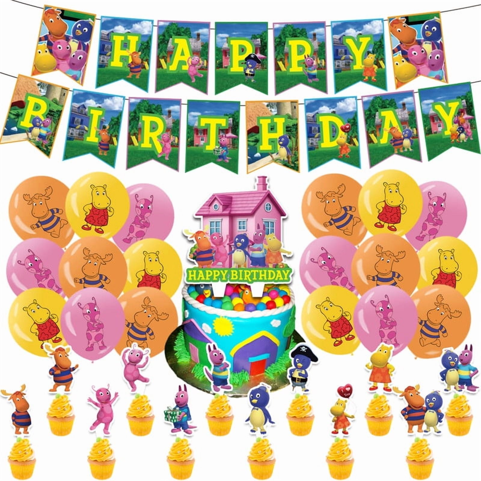 32 PCS For The Backyardigans Theme Birthday Party Decorations,13 ...