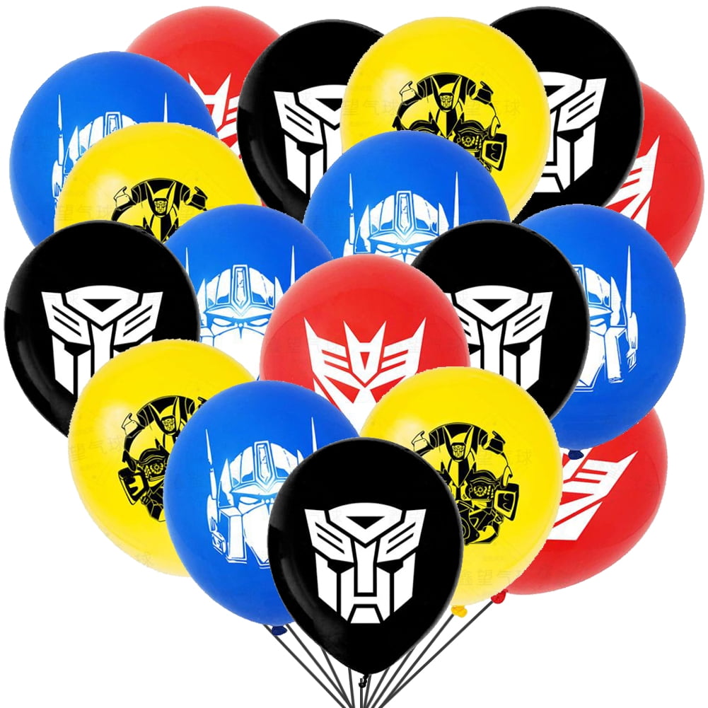 32 PCS Birthday Party Balloons Latex Transformer Balloons Robots Theme ...