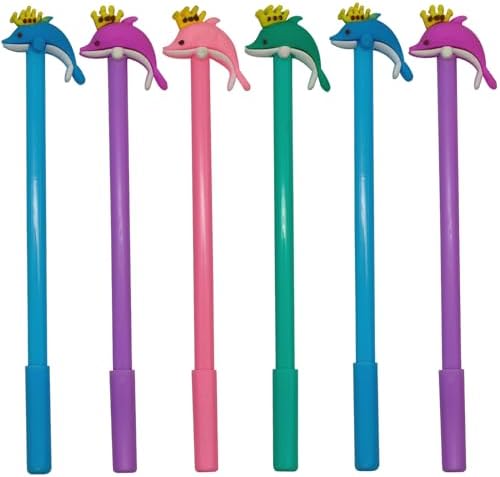 32 PCS Crown Dolphin Shaped Rollerball Pens Jumping Fish Pen Novelty ...