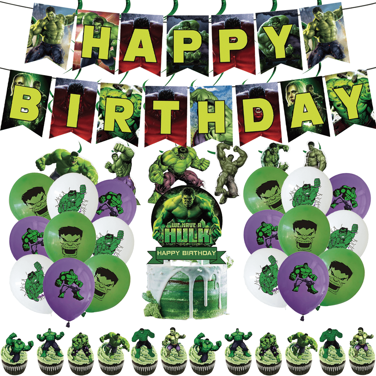32 PCS For Boondocks Birthday Party Decorations, With 1 Happy Birthday ...