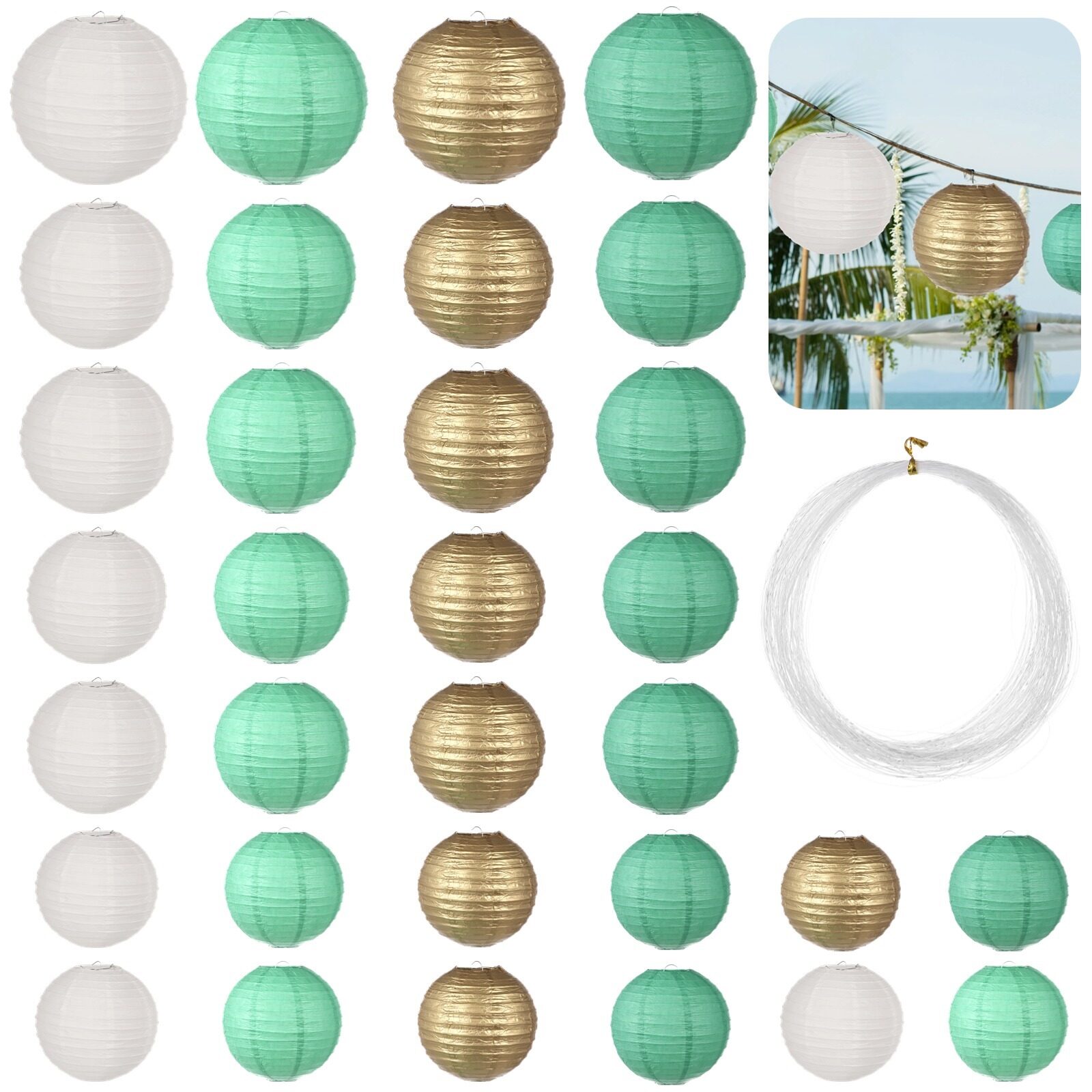 10PCS Small Chinese Paper Lanterns,Hanging Round Paper Lanterns Indoor ...