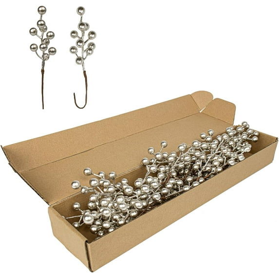 32 Pack Christmas Picks Artificial Christmas Tree Berries 6.5 Inch ...