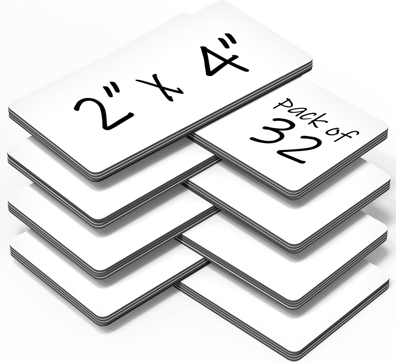 32 Pack Dry Erase Magnetic Labels 2x4 in - Magnetic Name Tags for ...