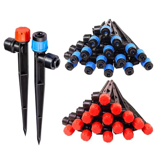 32 Pack New Easy-Connect Drip Emitters Sprays for 1/4" Drip Irrigation ...