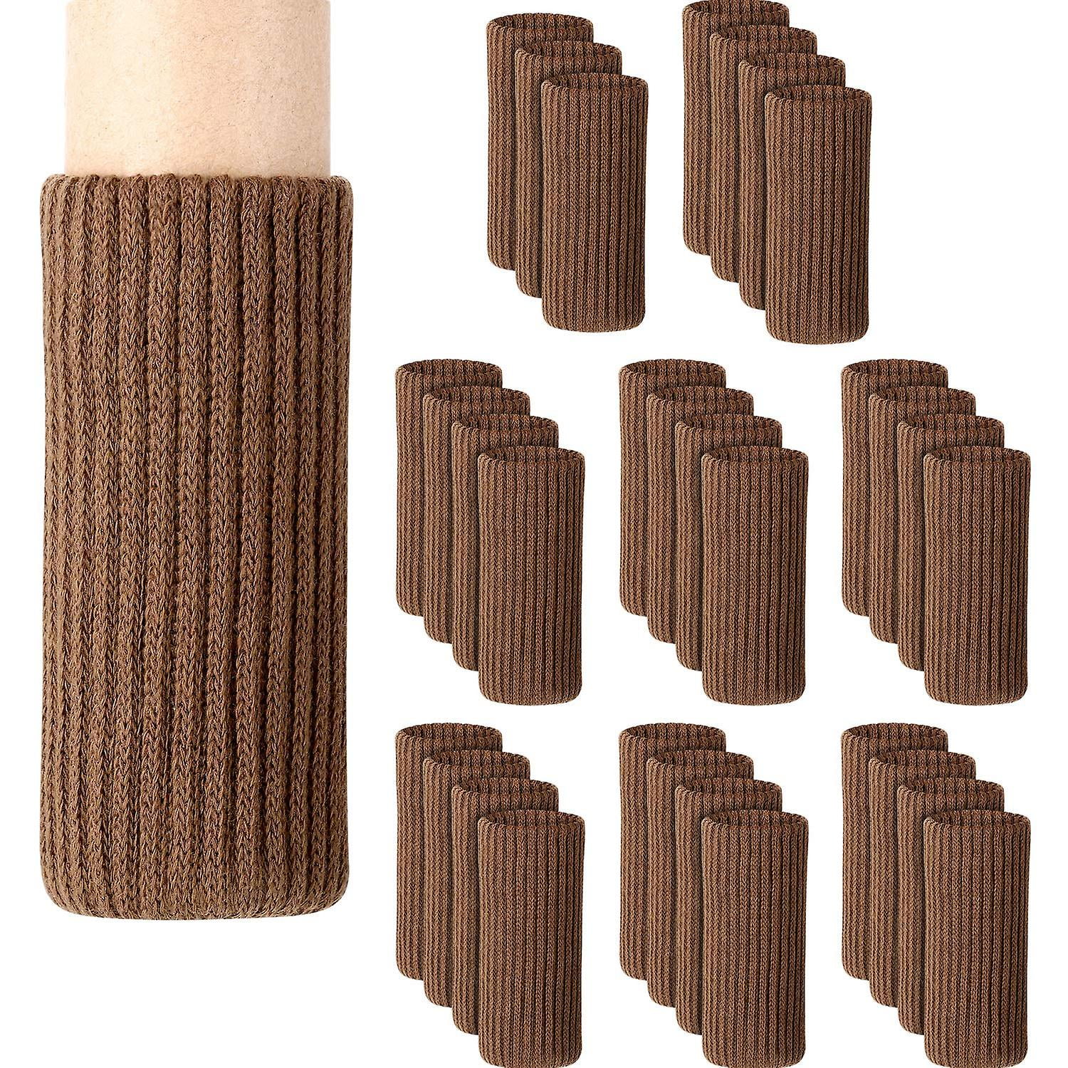 32 Packs Chair Leg Socks Knitted Furniture Socks Leg Floor Protectors ...