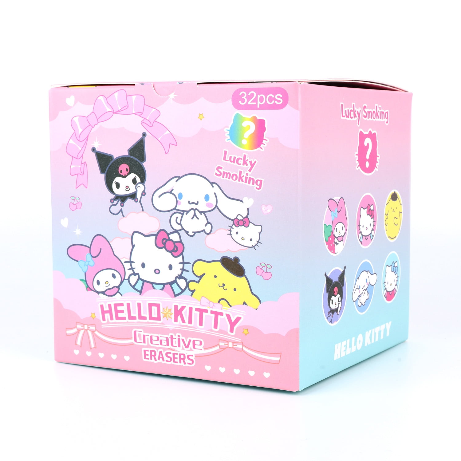 32 Packs of Sanrio Creative Eraser Blind Box, Cartoon Character Eraser ...
