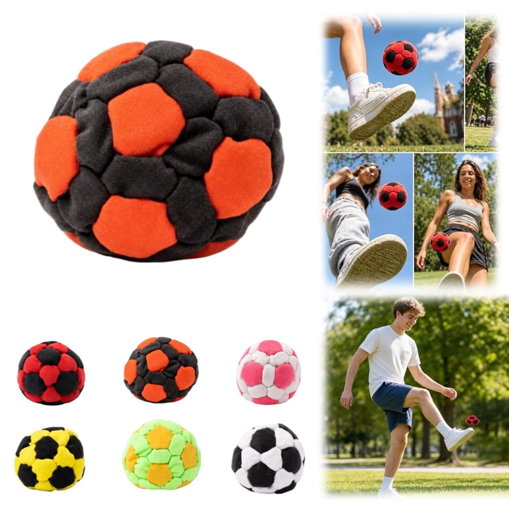 32-Panel Hacky Sack, Knitted Footbags Sacks, 2026 Novelty Hand-Made ...