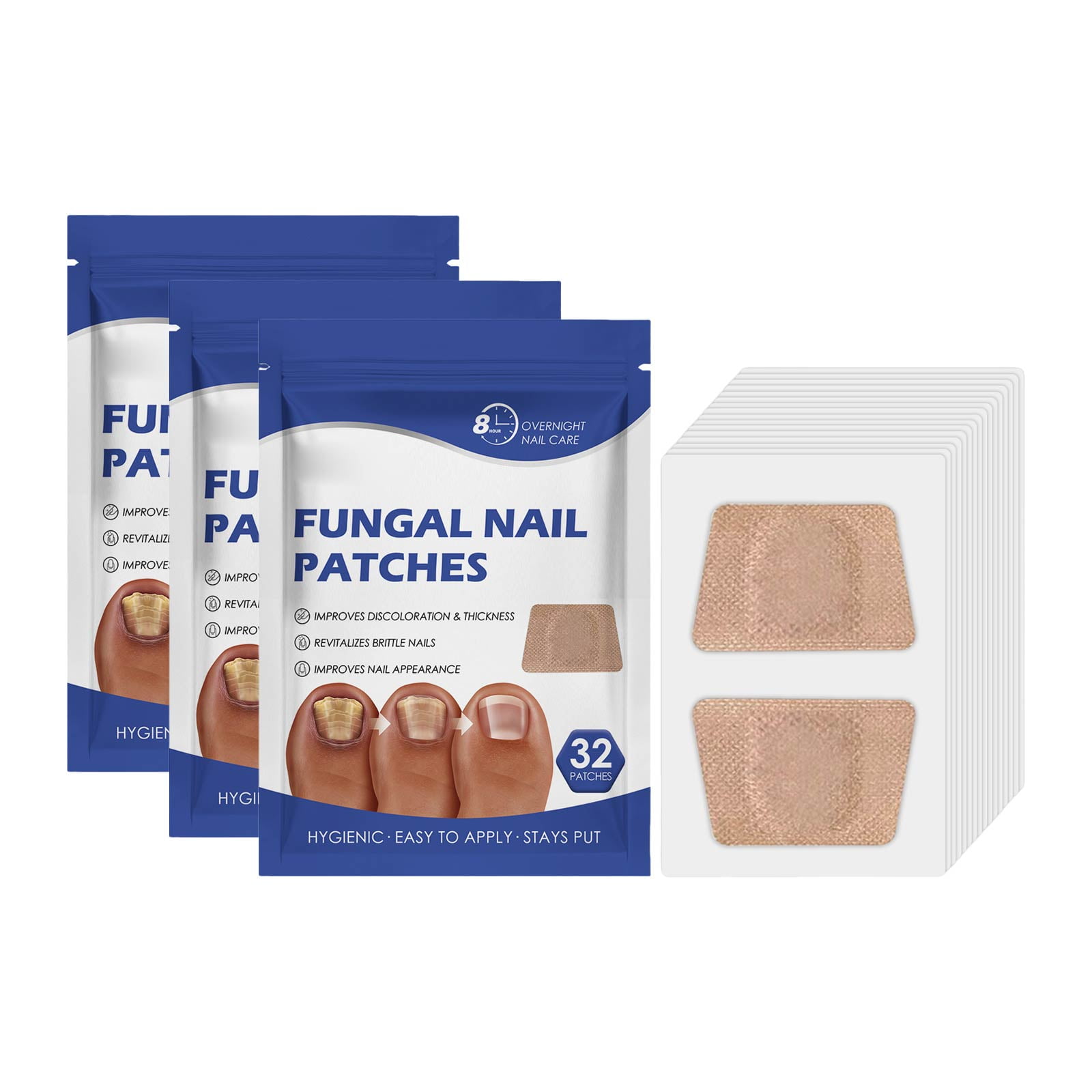 32 Patch Powerful Toenail FungusCare Nail Repairing Patch,Repairing ...