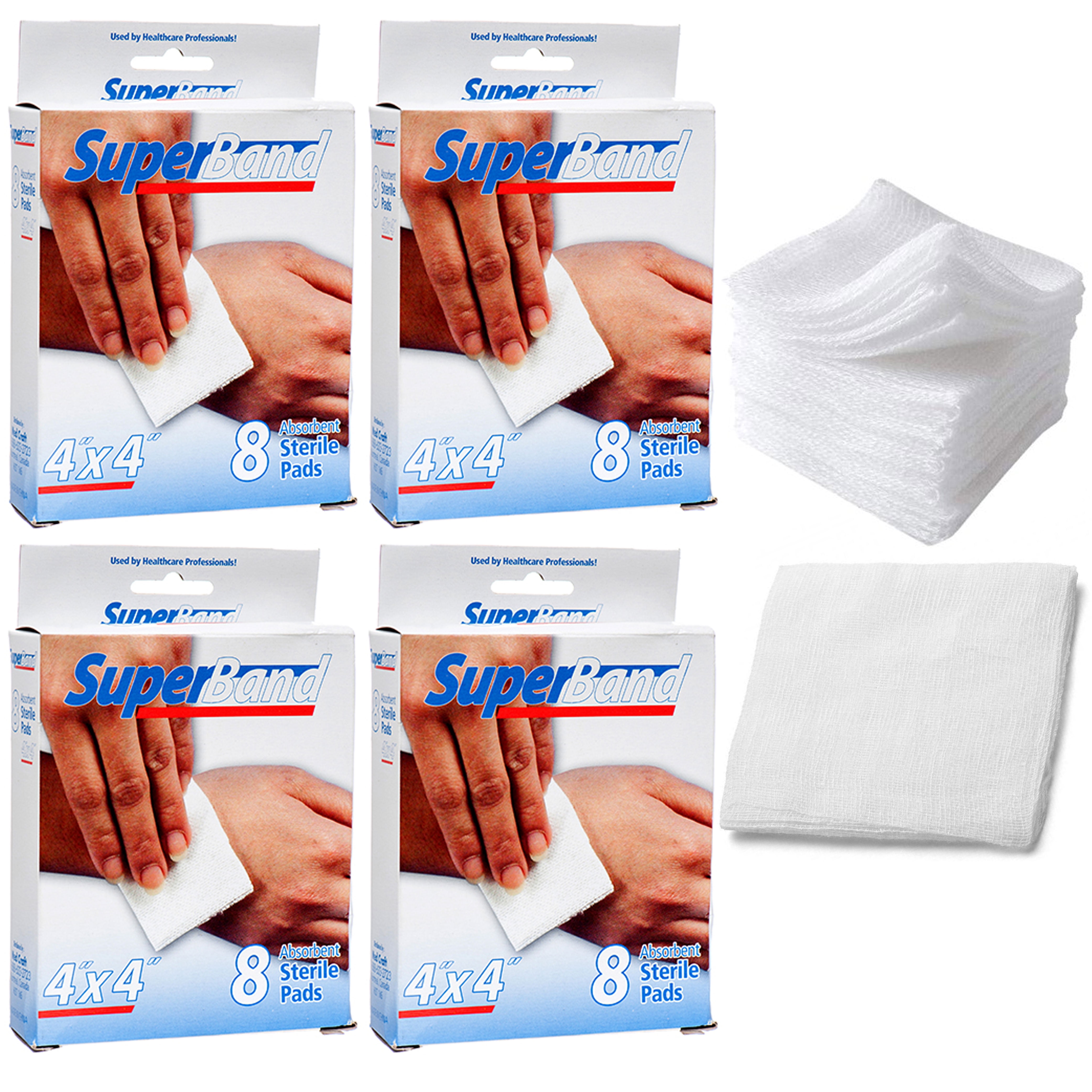 32 Pc Surgical Sponge Sterile Pads Gauze Bandage Dressing Non Woven 4 x ...