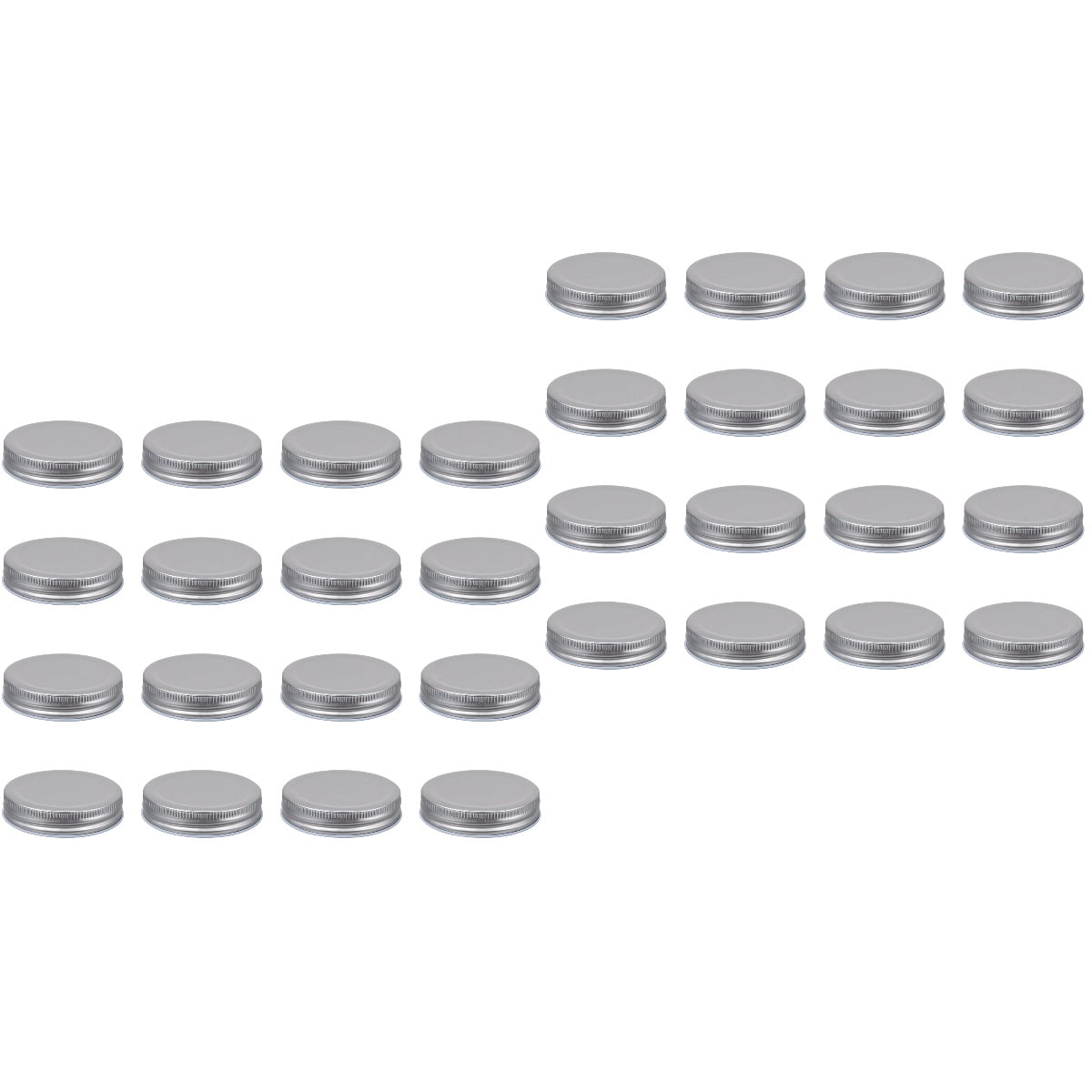 32 Pcs 70mm Tinplate Air Tight Storage Covers One-piece Type Mason Jar ...