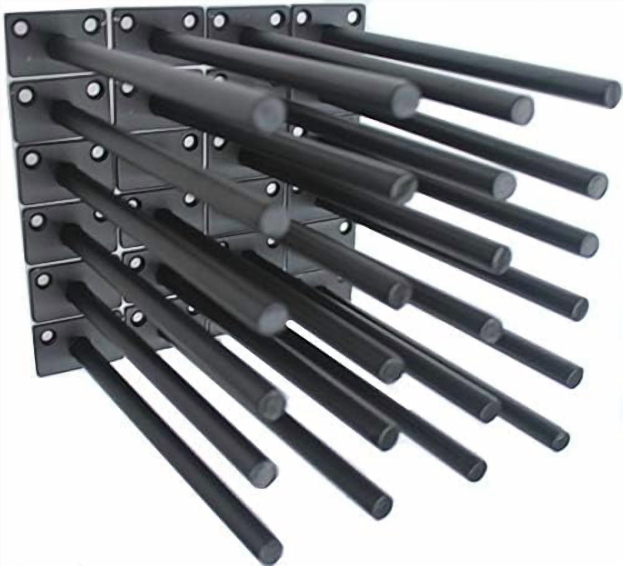 32 Pcs 8" Black Solid Steel Floating Shelf Bracket Blind Shelf Supports ...