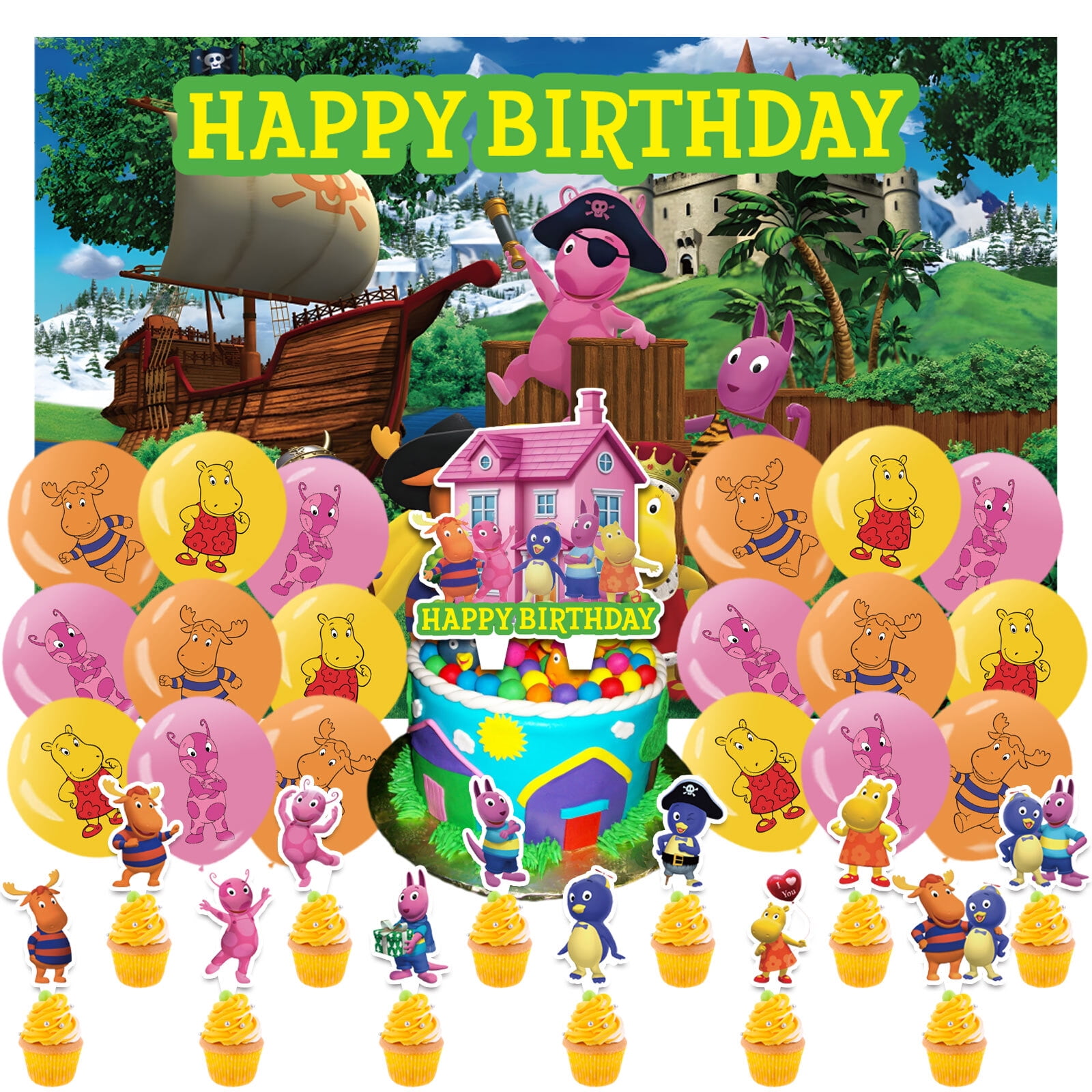 32 Pcs For The Backyardigans Theme Birthday Party Supplies Party Favor ...