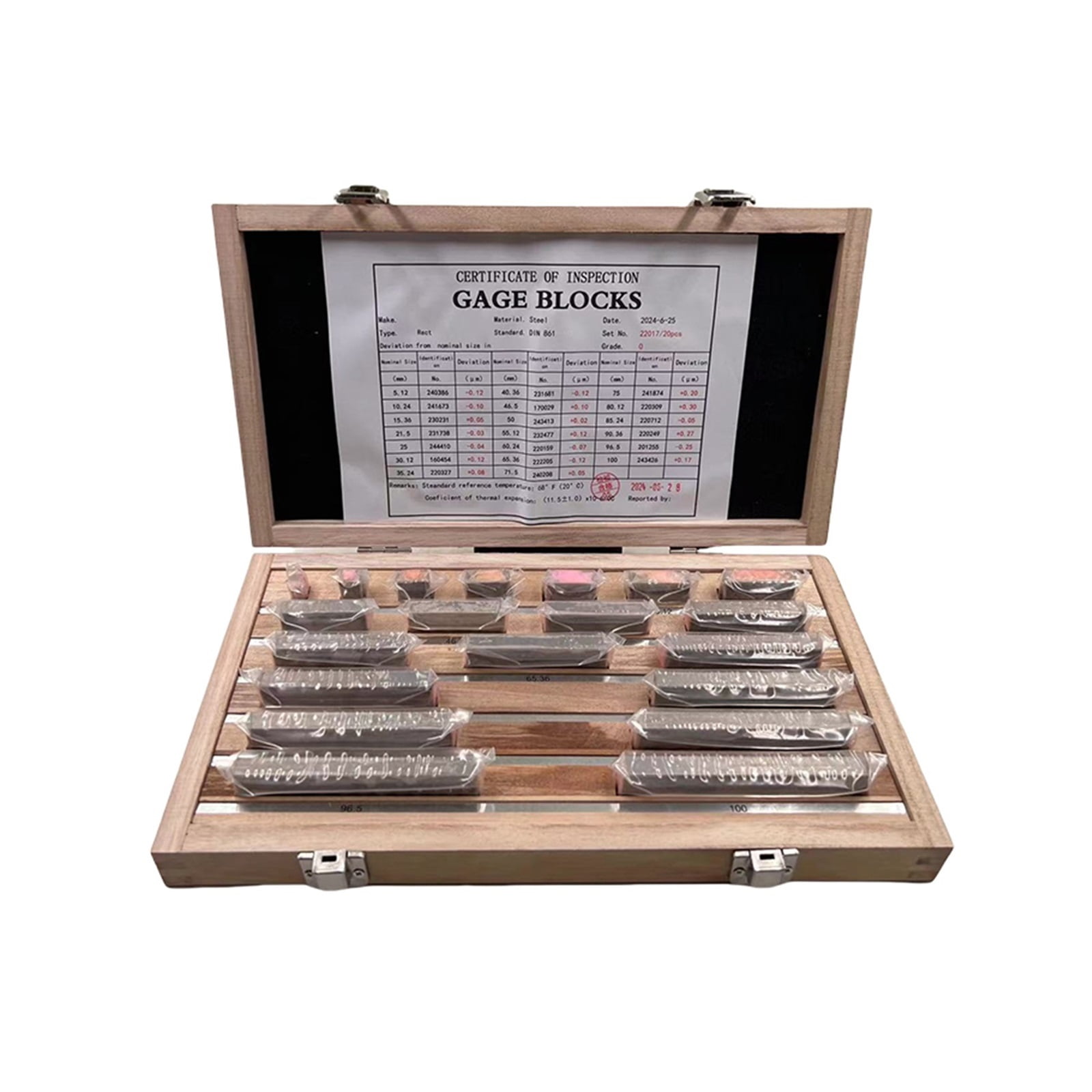 32 Pcs,Block Gauge Set,0 /1 Grade,High Speed Steel ,Tools For Carpenter ...