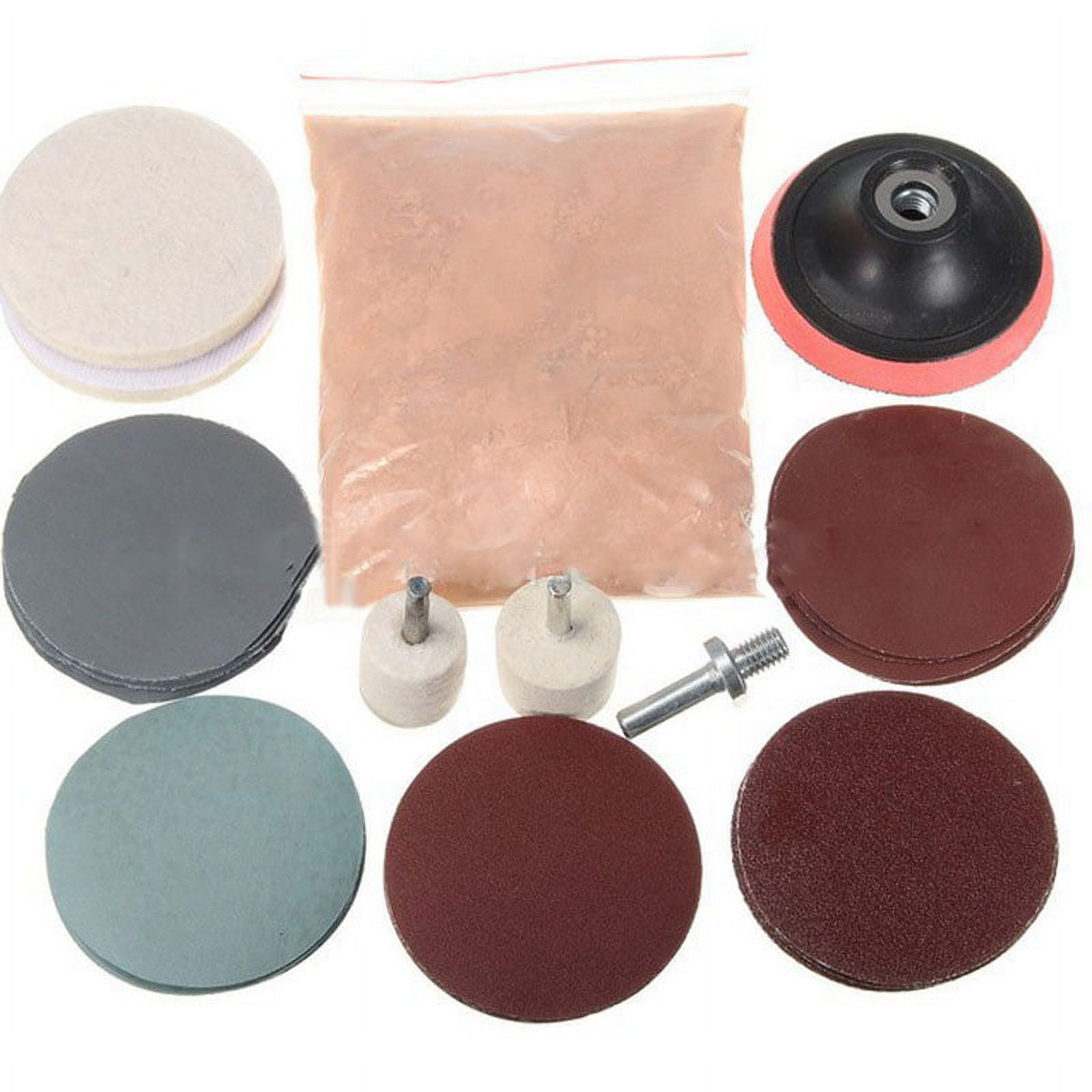 32 Pcs Car Glass Polishing Kit Deep Scratch Remover Tool w/ Cerium ...