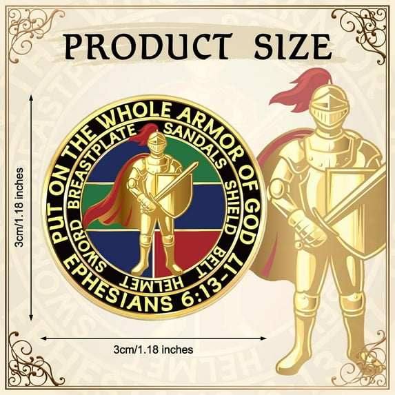 32 Pcs Christian Armor of God Lapel Pins Religious Pins Metal Put on The Whole Armor Brooches ...