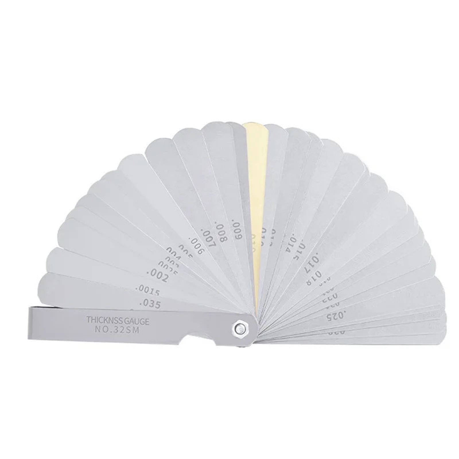 32 Pcs Copper Clip Feeler Gauge Portable Various Specifications Arc ...