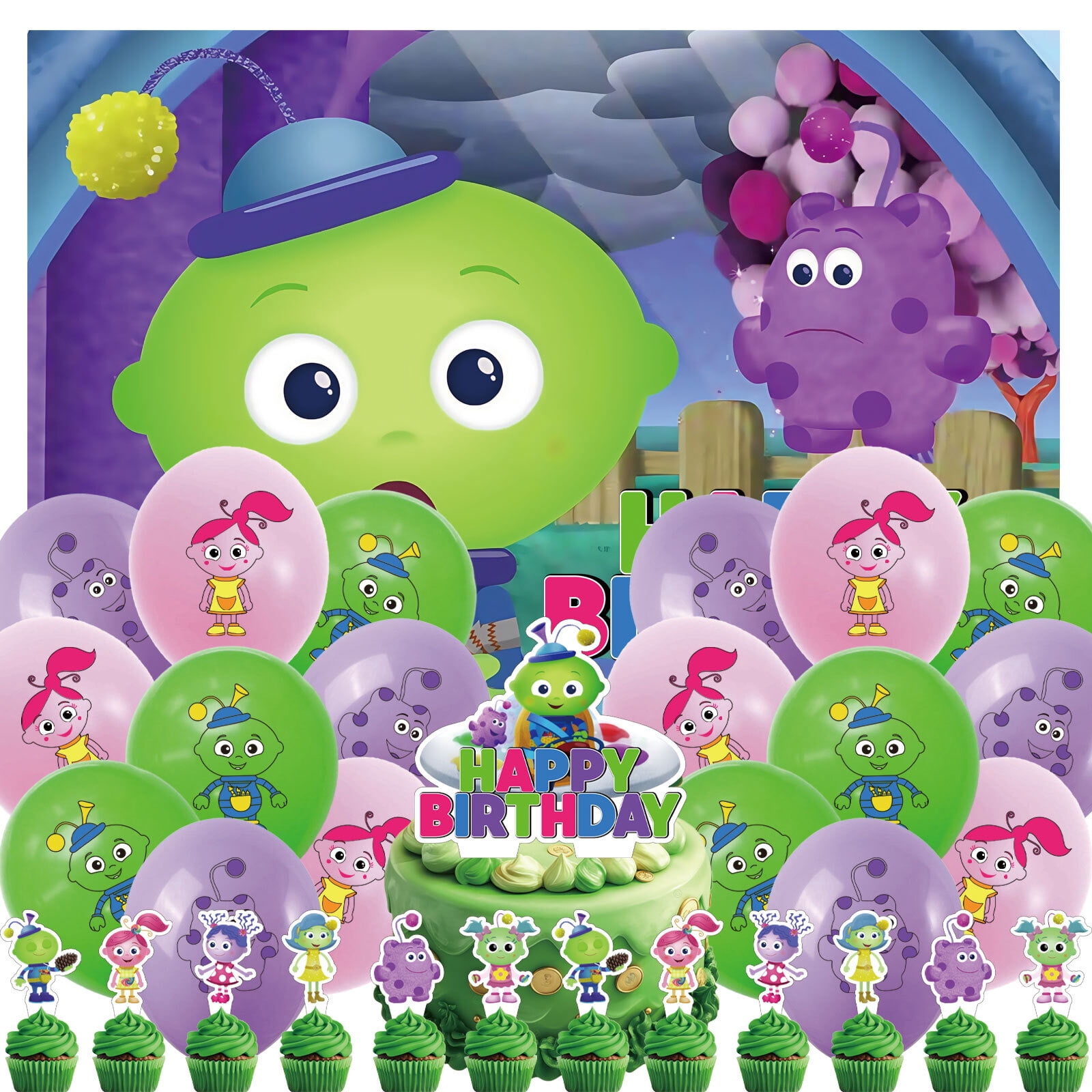 32 Pcs For Creative Galaxy TV Series Theme Birthday Party Supplies ...