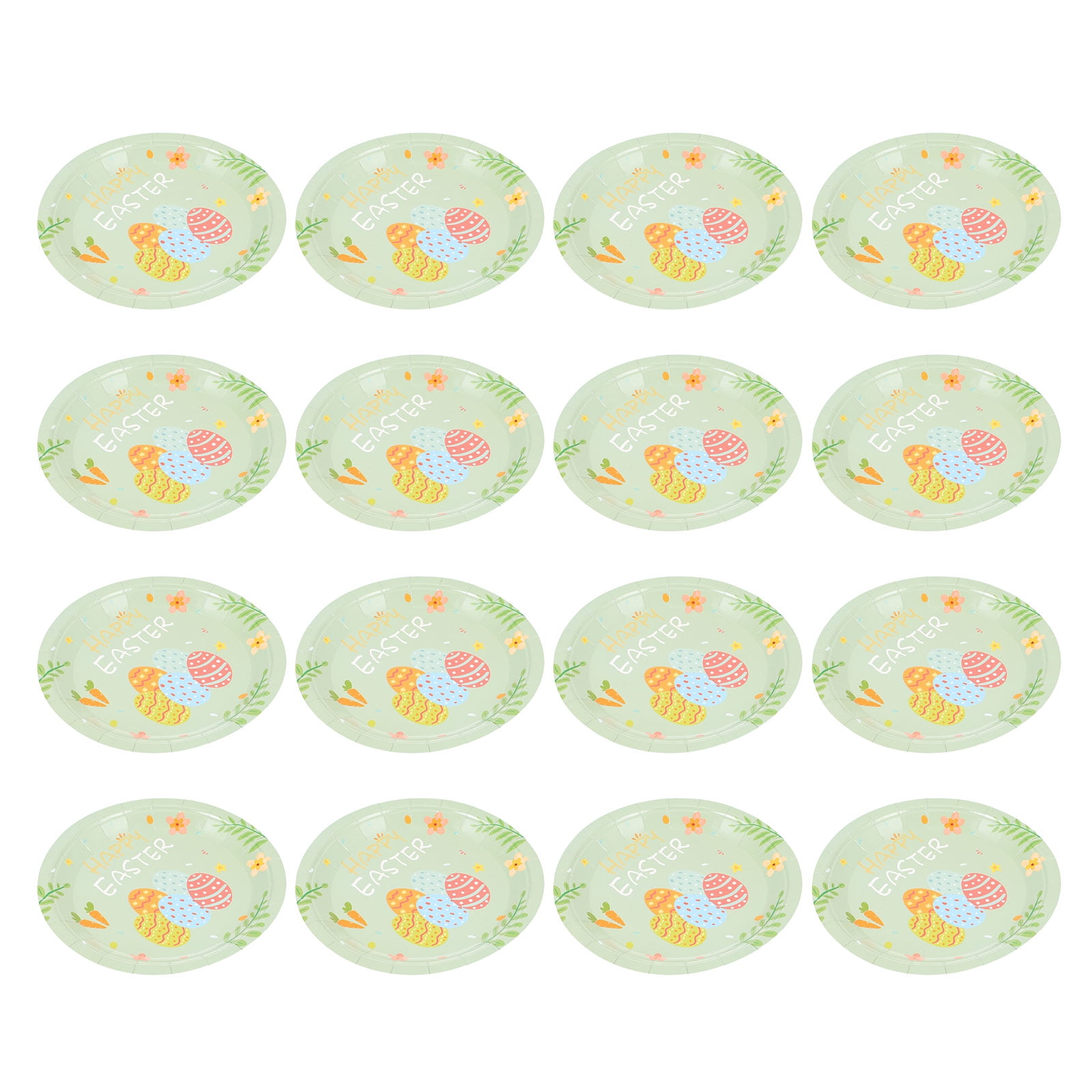32 Pcs Crockery Bowl Paper Tray Plastic Plate Disposable Dish Easter ...