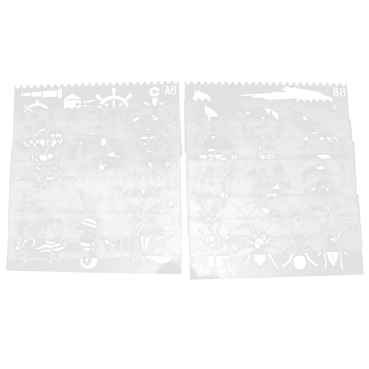 32 Pcs Drawing Template Painting Templates for Kids Reusable Stencil ...