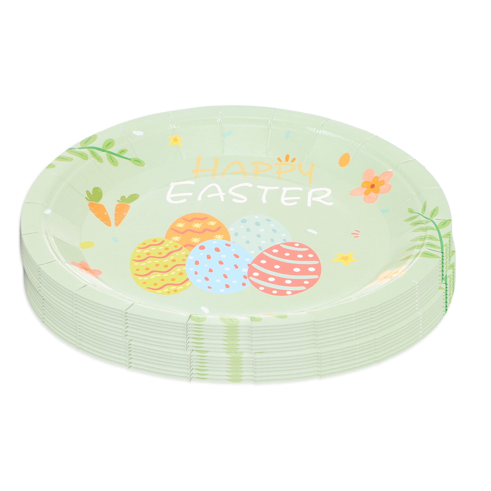32 Pcs Easter Paper Plate Disposable Easter Party Plates Festival Paper ...