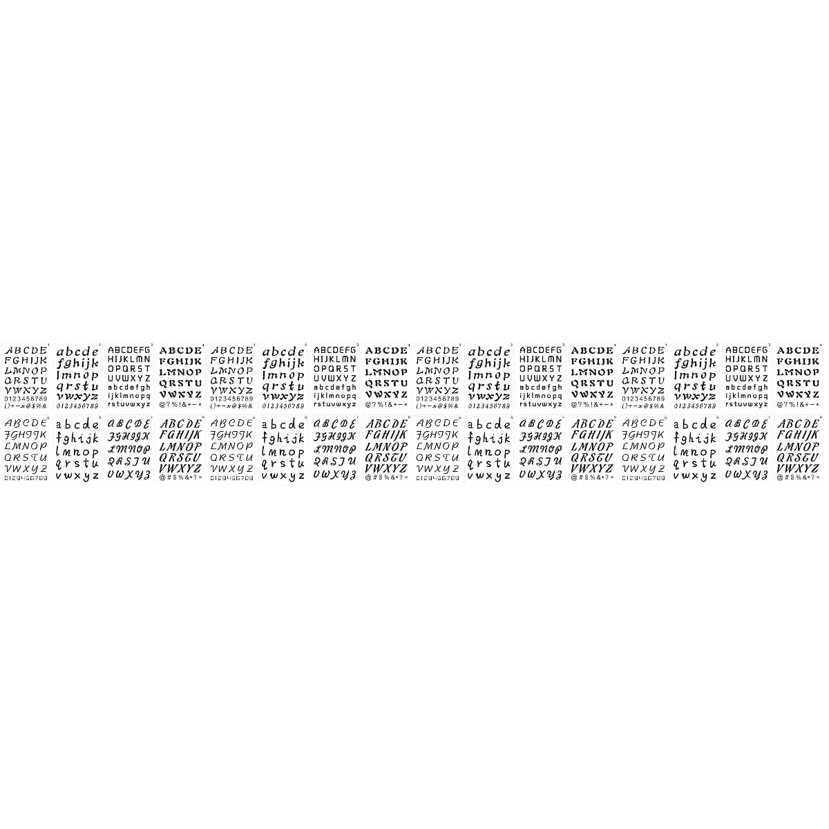 32 Pcs English Letter Stencils Number Templates Alphabet Stencils ...