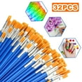 32 Pcs Flat Paint Brushes Set, EEEkit Acrylic Painting Brushes for Oil ... 32 Pcs Flat Paint Brushes Set, EEEkit Acrylic Painting Brushes for Oil ...