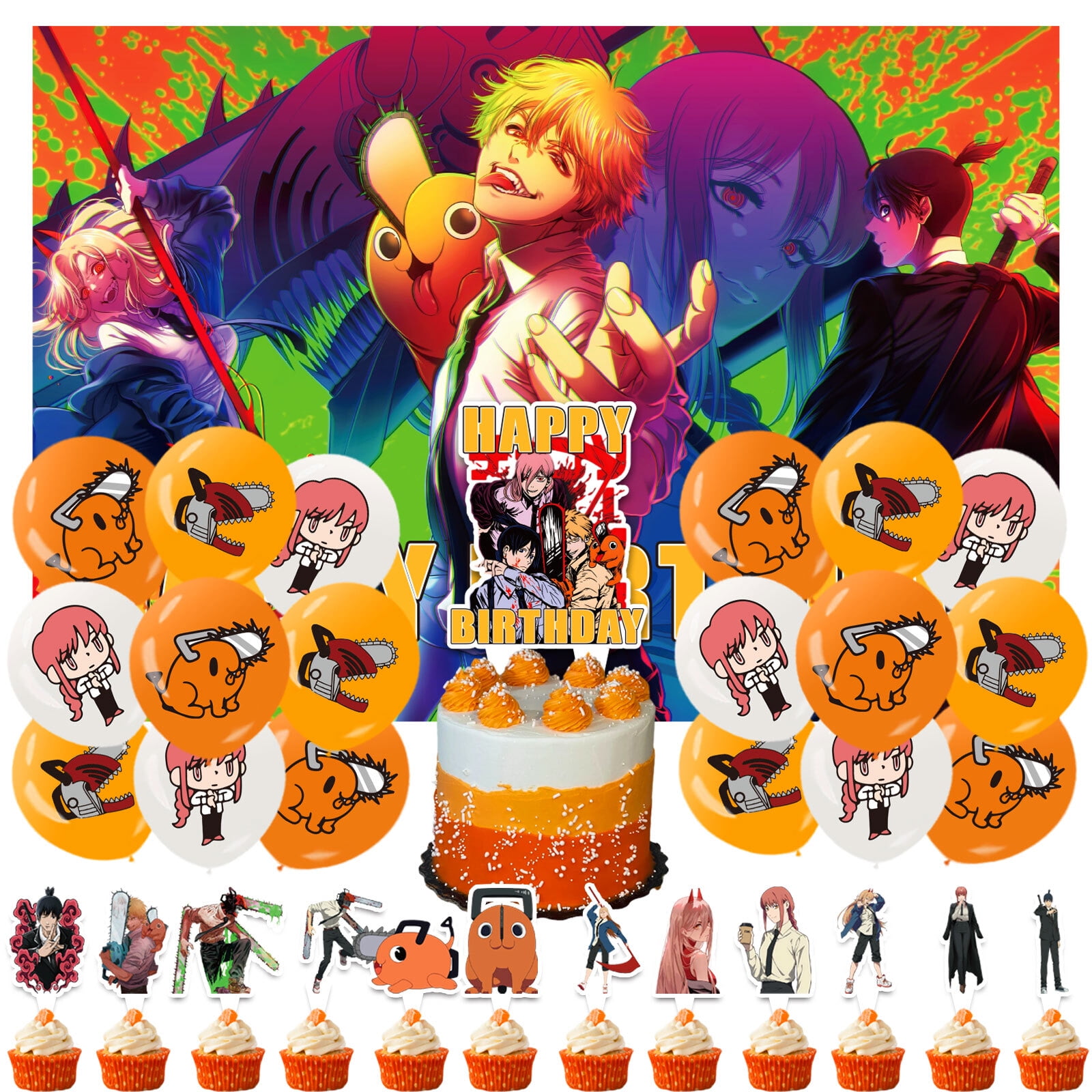 32 Pcs For Chainsaw Man-Themed Party Decorations and Favors Set ...