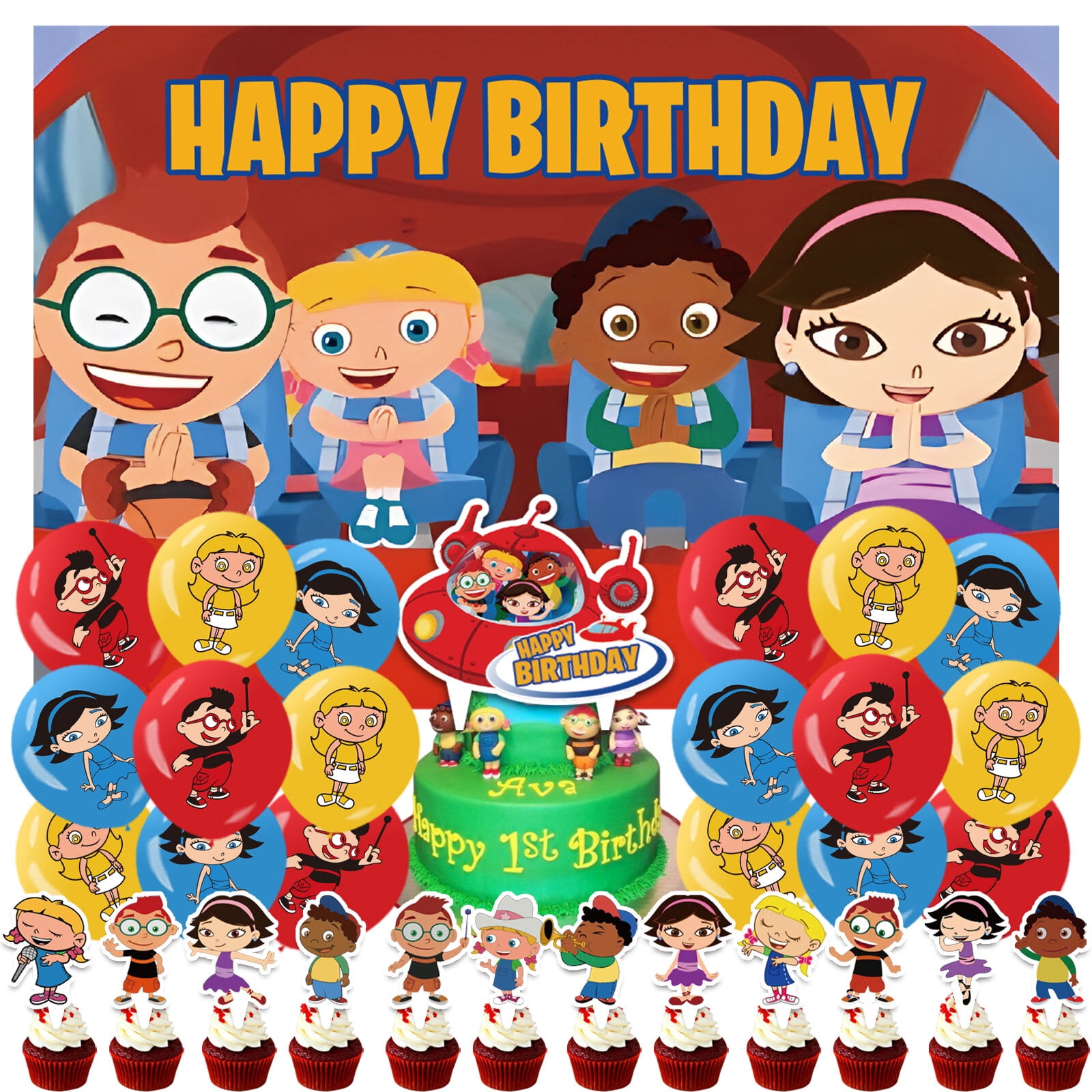 32 Pcs For Little Einstein-Themed Party Decorations and Favors Set ...