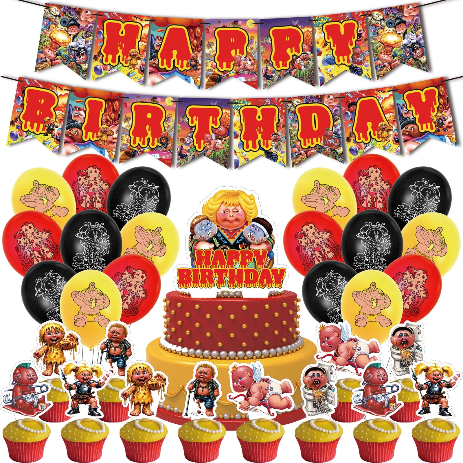 32 Pcs For Supernatural Theme Birthday Party Decorations,With 1 Happy ...