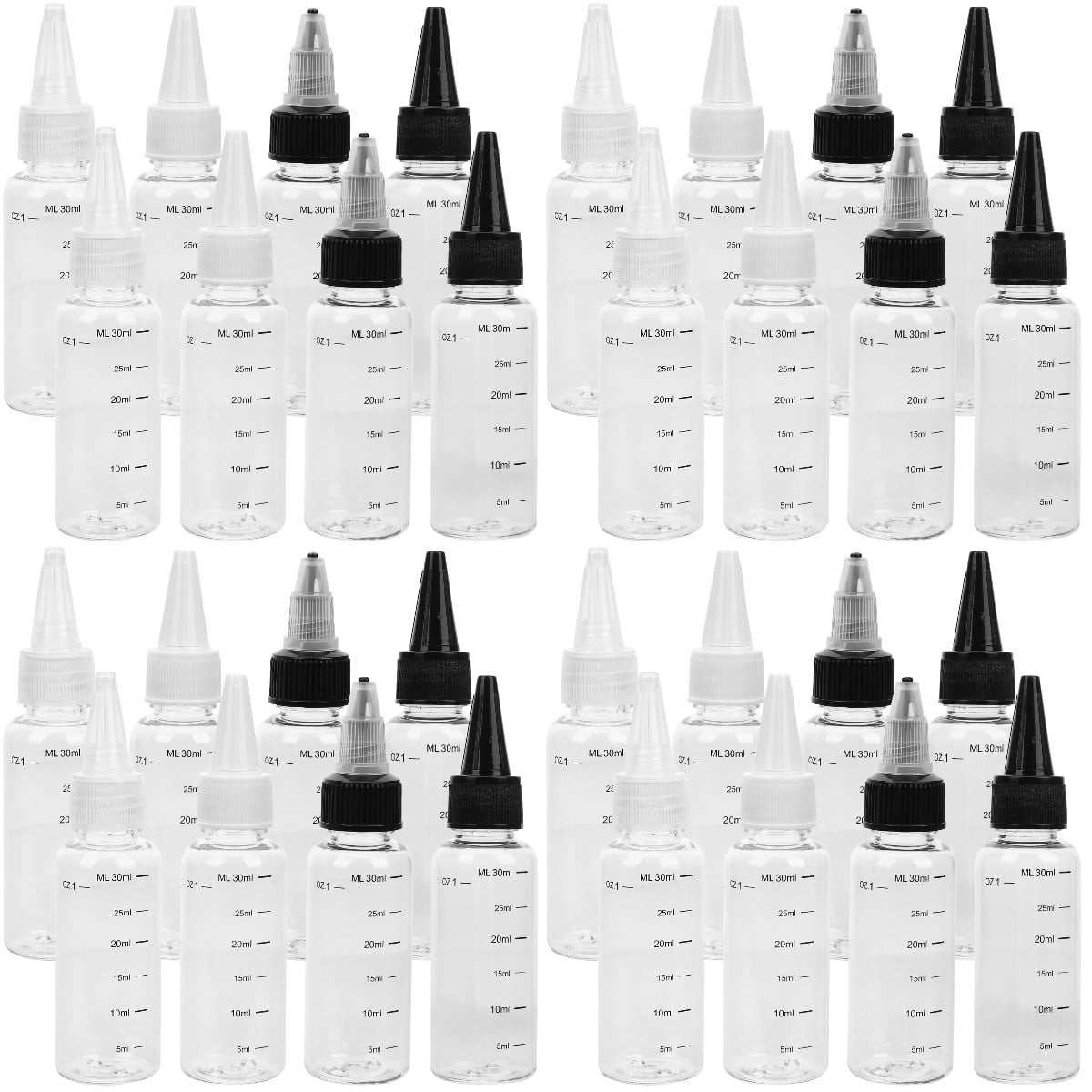 32 Pcs Graduated Oil Bottle Small Squeeze Bottles Plastic Condiment for ...