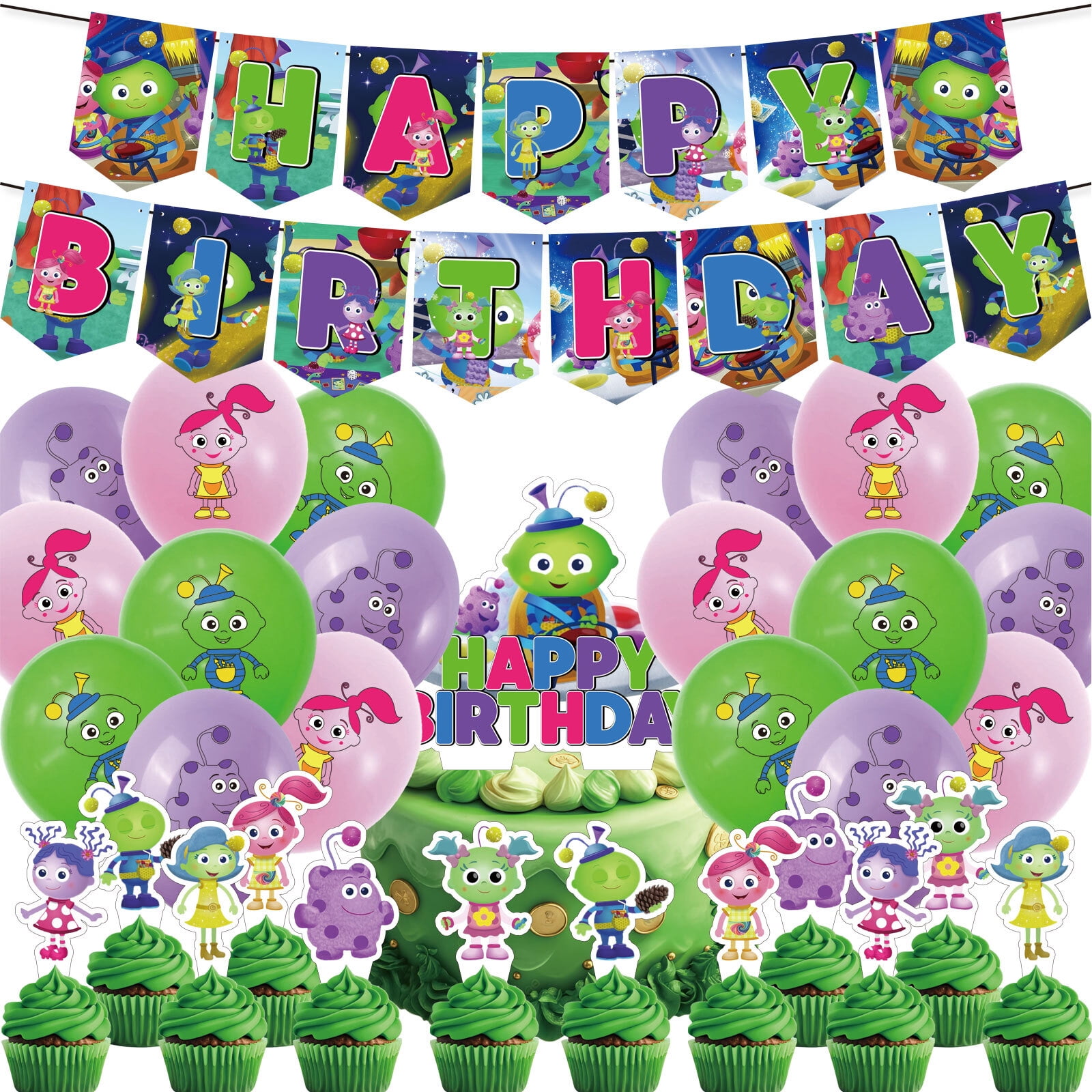 32 Pcs For Greative Galaxy Theme For TV Series Birthday Party ...