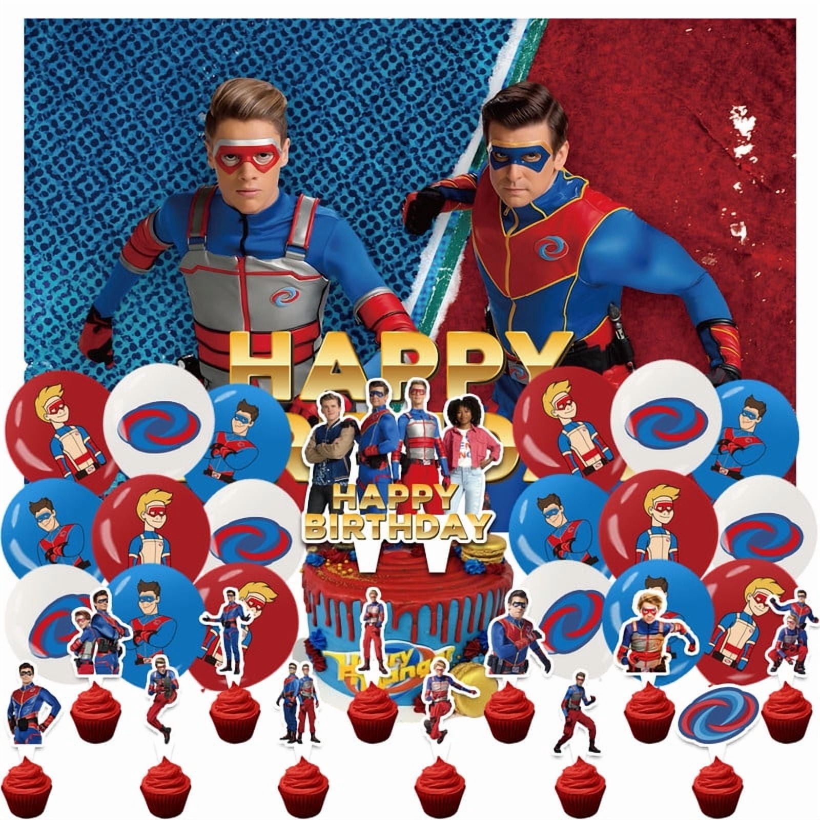 32 Pcs For Henry Danger TV Series Theme Birthday Party Decorations and ...