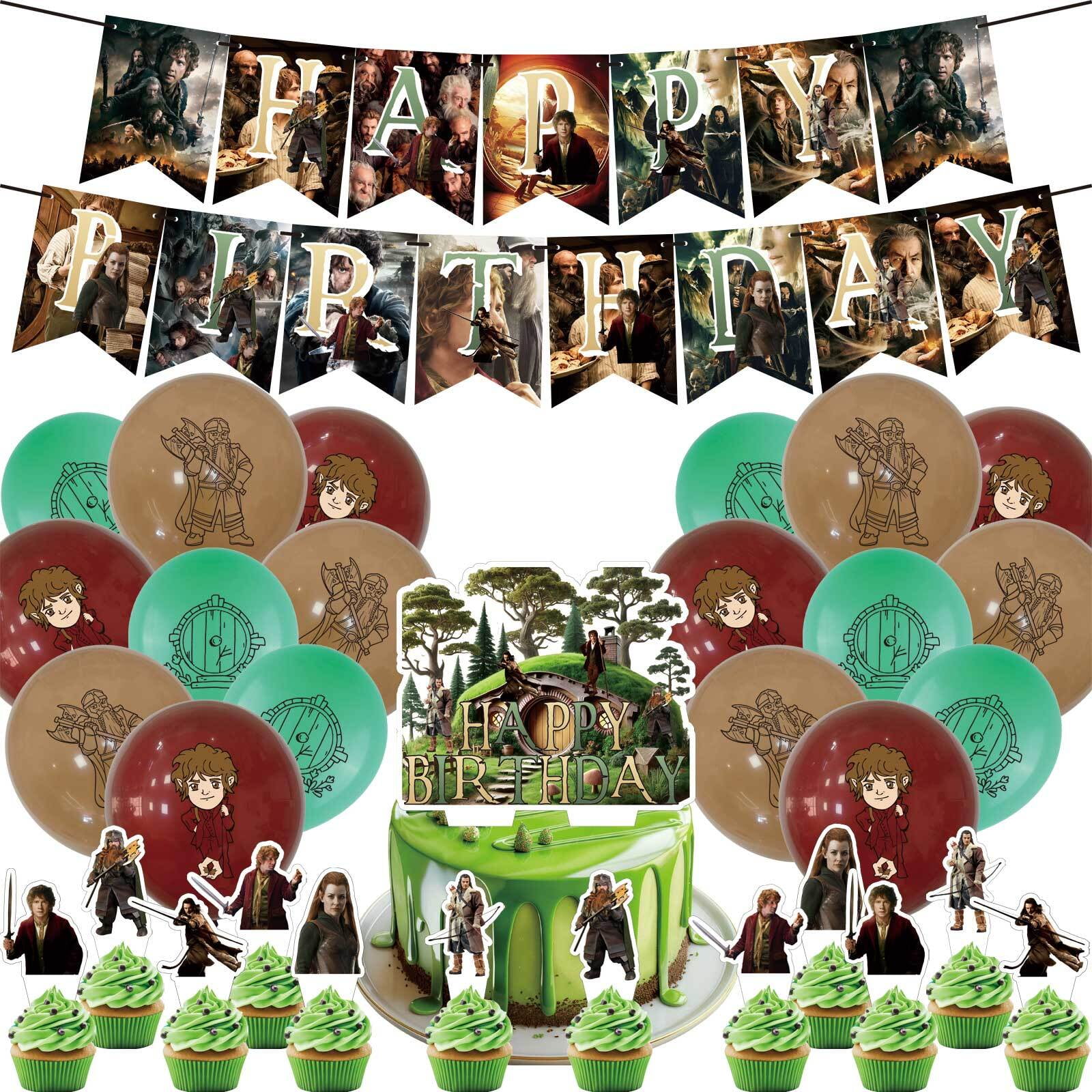 32 Pcs For The Hobbit Theme Birthday Party Decorations Set with 18 ...