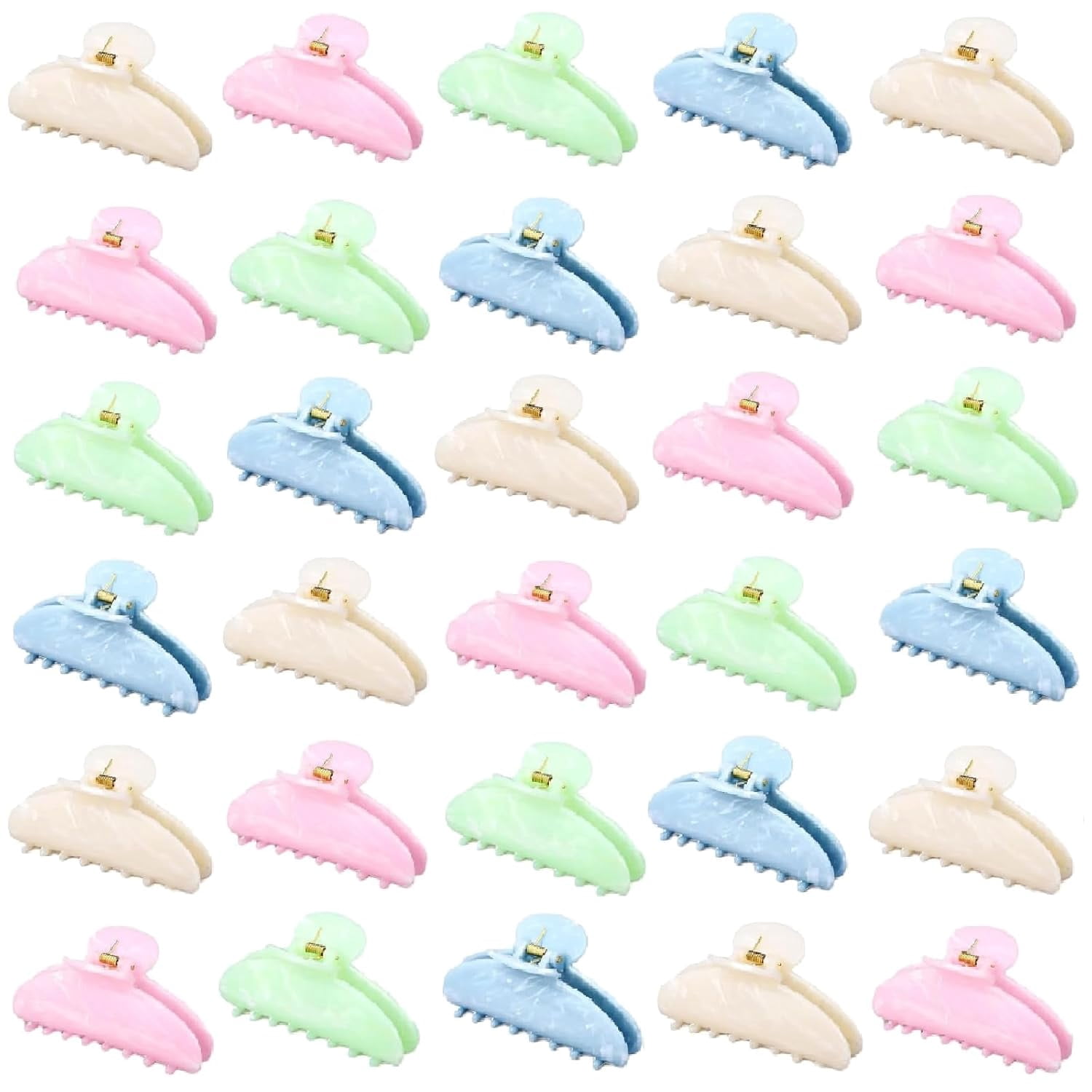 32 Pcs Large Acrylic Hair Claw Clips Bulk for Women Cute Non Slip Jaw ...