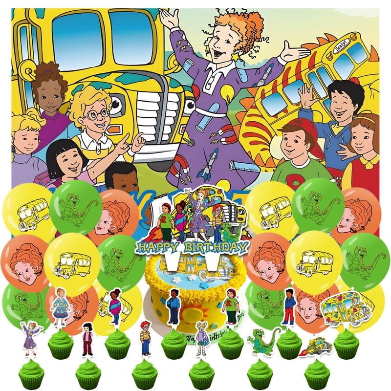 32 Pcs For The Magic School Bus Theme Birthday Party Decorations and ...