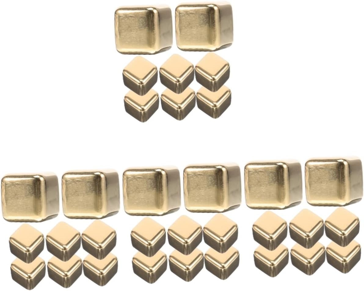 32 Pcs Metal Ice Cubes Stainless Steel Ice Cube Stainless Steel Set 304 ...