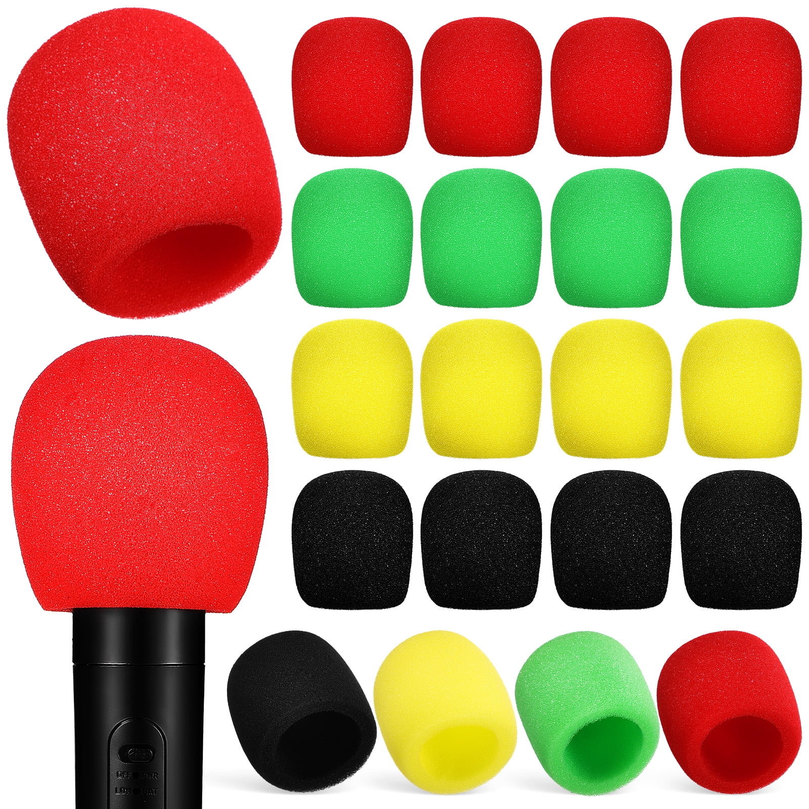 32 Pcs Universal Mic Cover Covers Microphone Protectors Headsets with ...