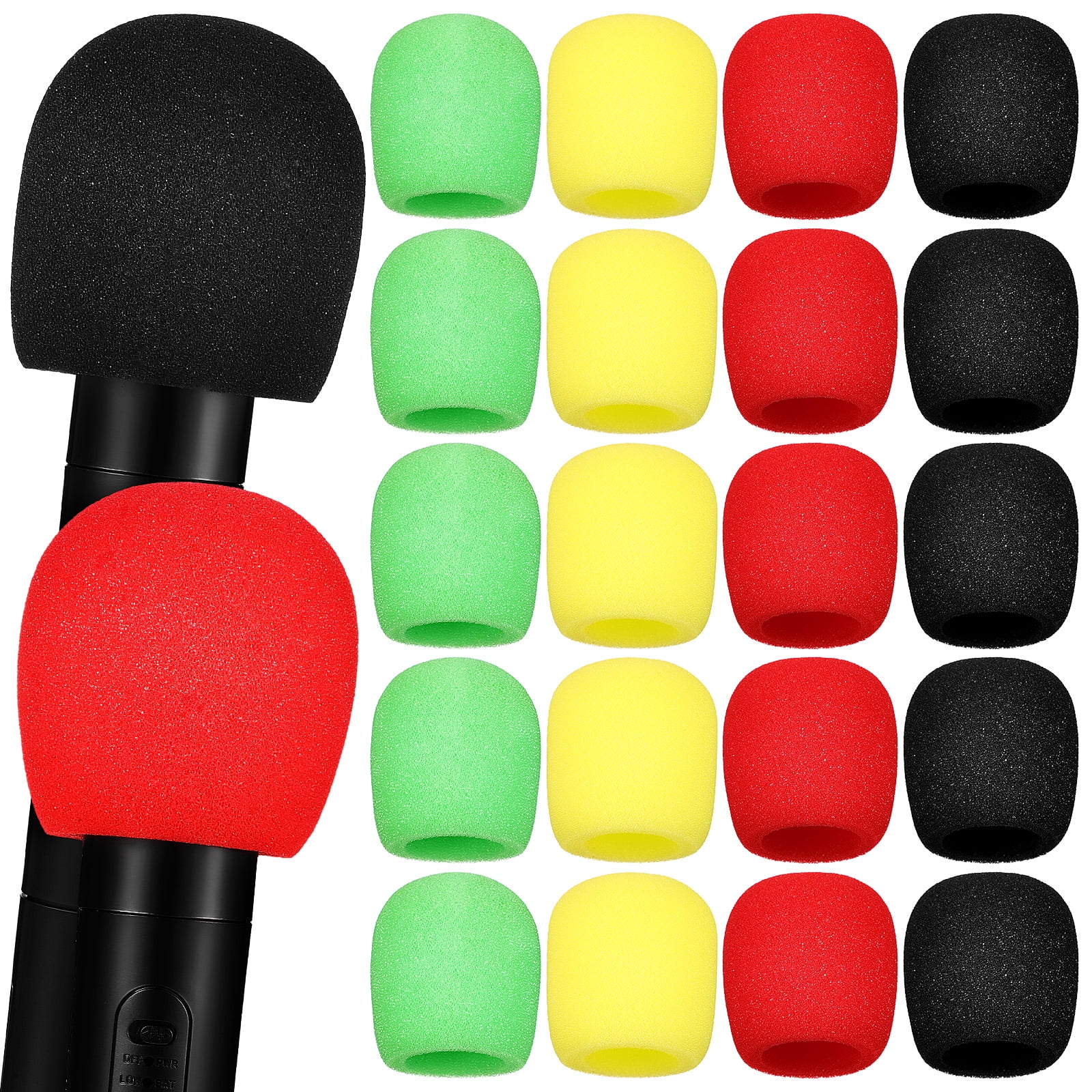 32 Pcs Mic Cover Sock Microphone Sponge Color Covers - Walmart.com
