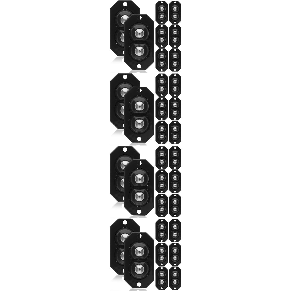 32 Pcs Paste The Universal Wheel Garbage Can Mini Casters Home ...