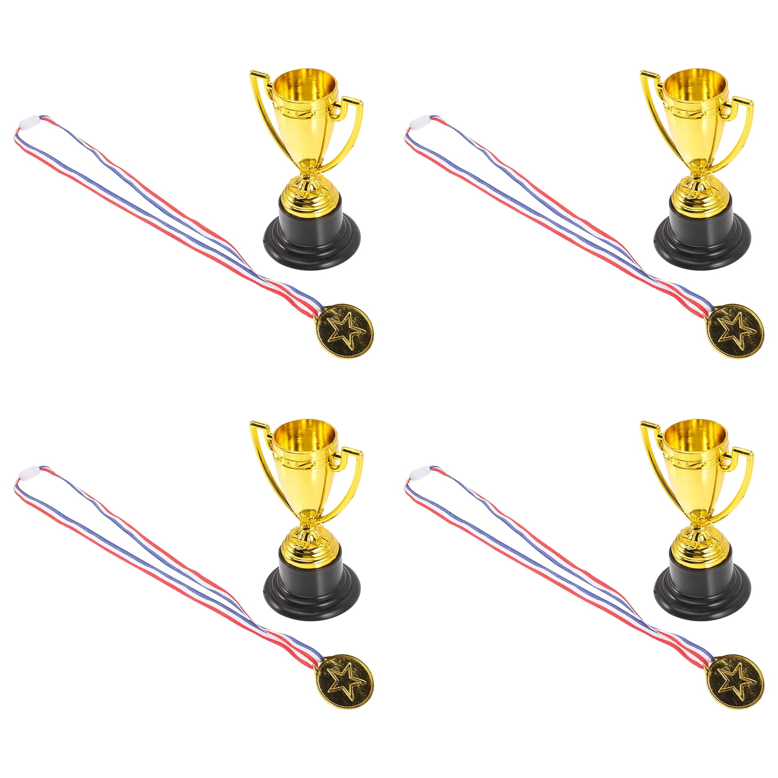 32 Pcs Plastic Decor Ornament Small Trophies Medal Decoration Trophy ...