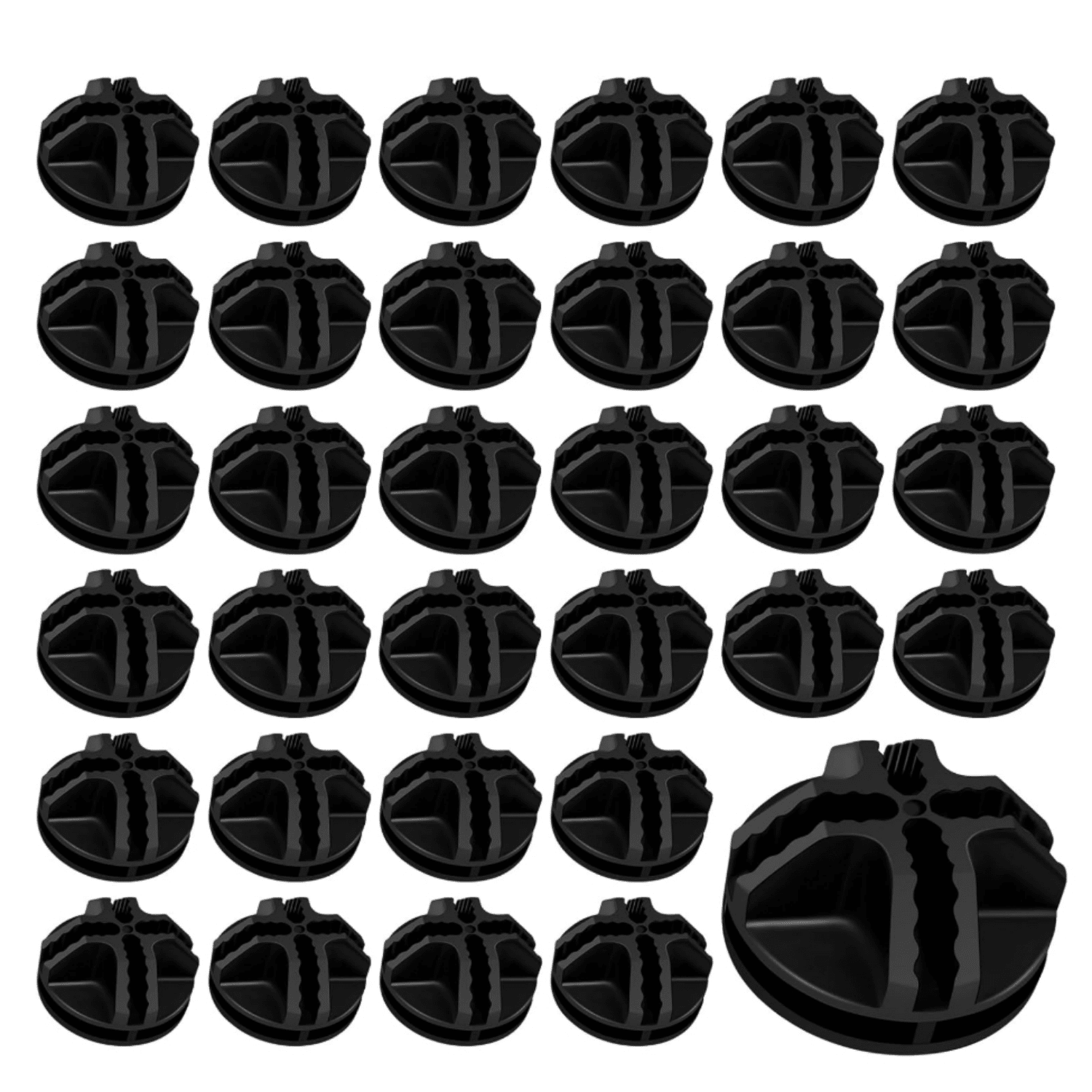32 Pcs Plastic Wire Cube Connectors 1.42" OD and 0.16" ID Storage Cube ...