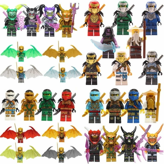 32 Pcs/Set Ninjago Minifigures Toys Playset, Phantom Ninja Warrior Mini ...