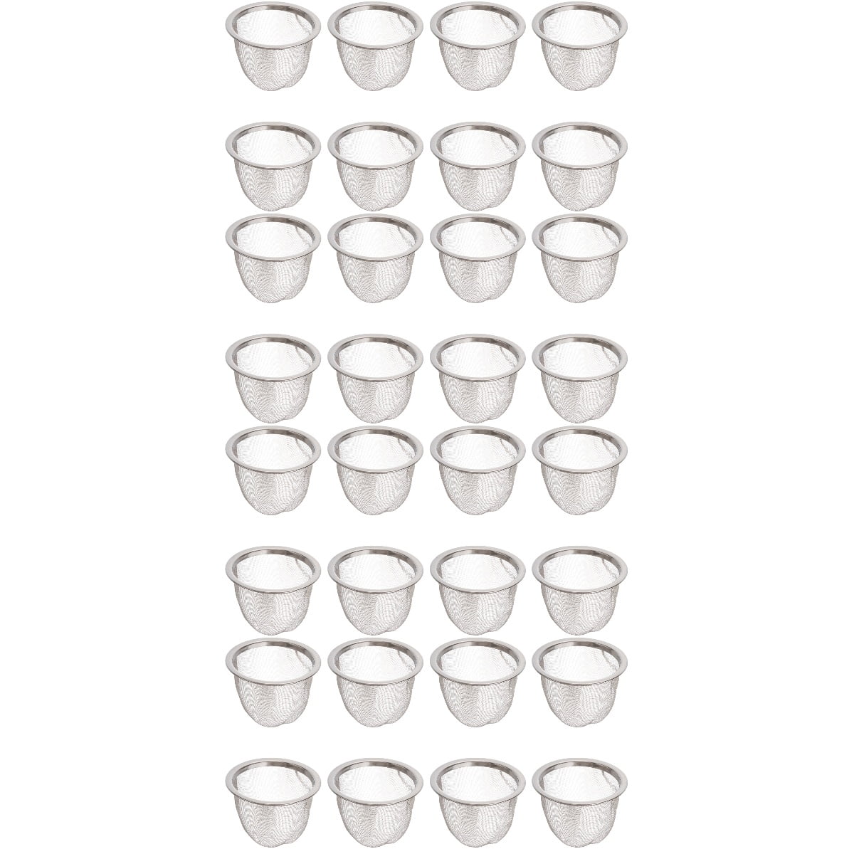 32 Pcs Stainless Steel Tea Filter Loose Leaf Steeper Teapot Replacement ...
