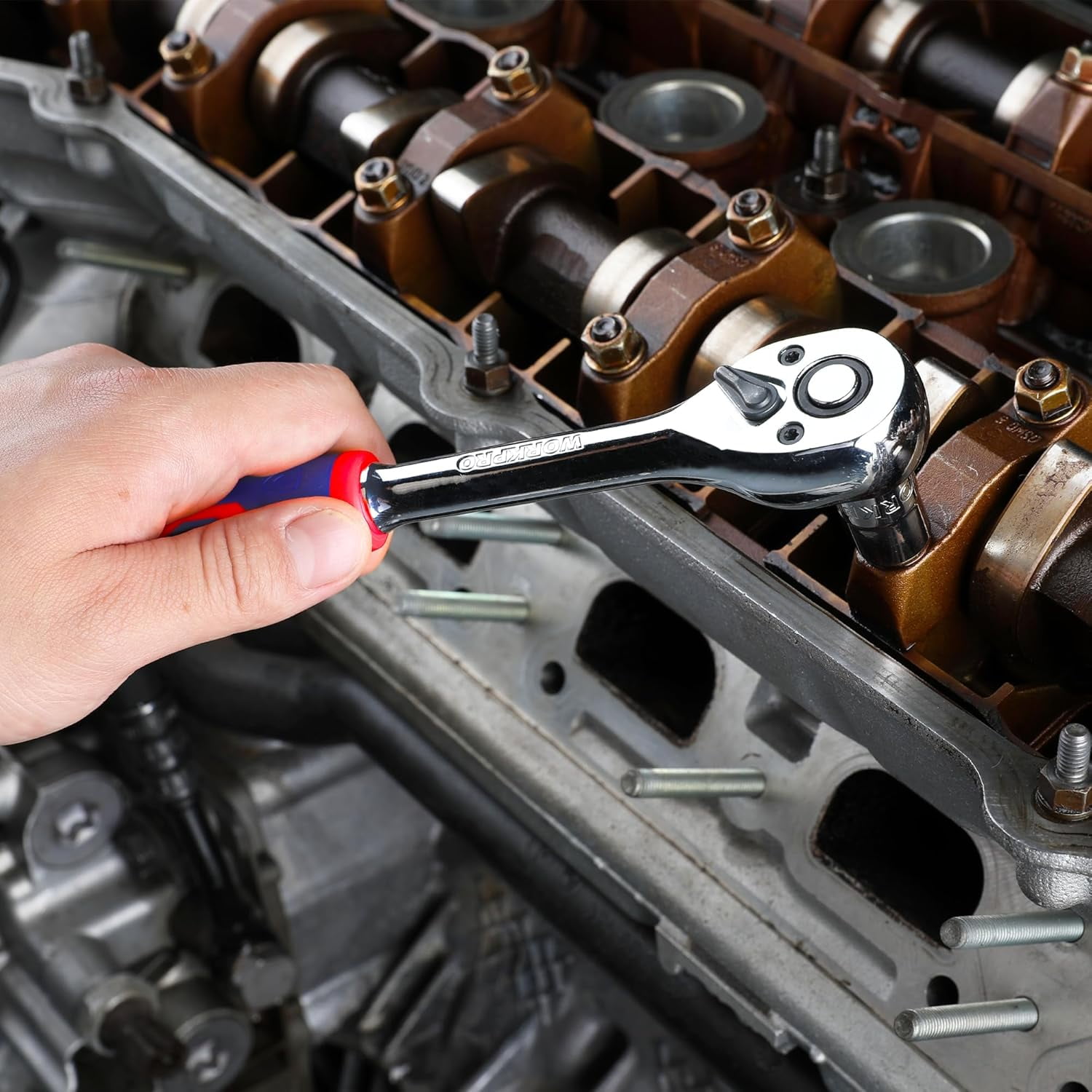 32-Piece 3/8-inch Drive Metric Sockets and Ratchet-Including 30 Metric ...