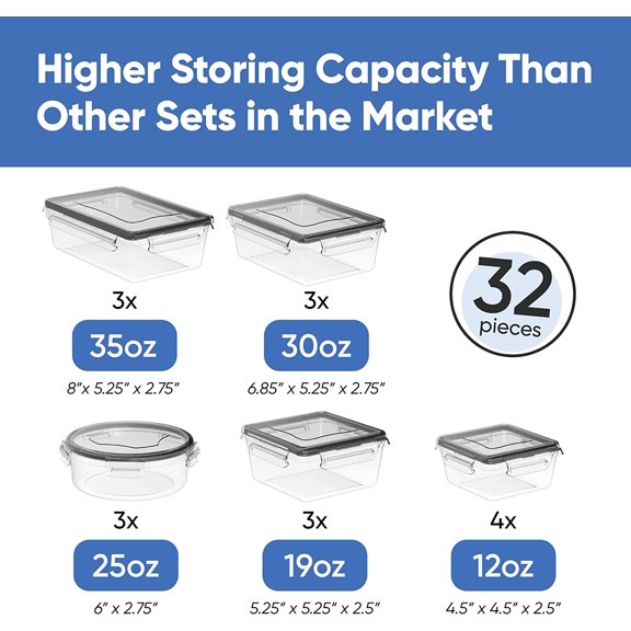 Tupperware Heritage Plastic Large Nesting Food Storage Canister Set ...